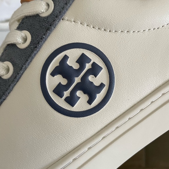 Tory Burch | Shoes | Tory Burch Signature Tlogo Suede And Calf Leather ...